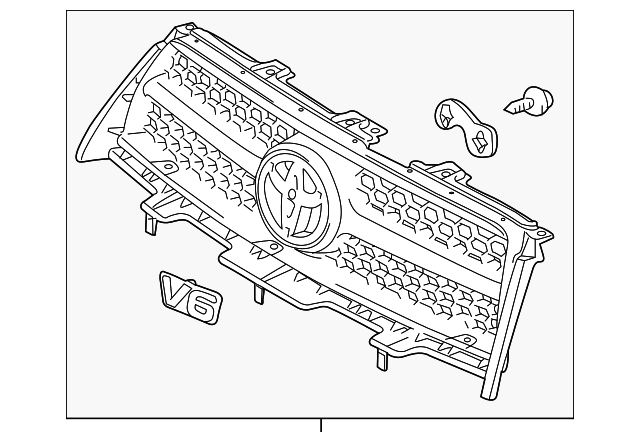 53101-0R010 - Grille Assembly - 2009-2012 Toyota RAV4 | Sparks Parts