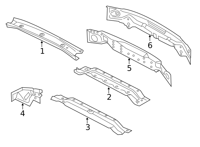 41-00-7-480-897 - Rear Body Reinforcement Plate 2019-2024 BMW ...