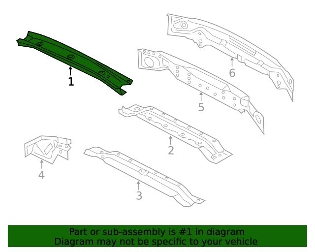 Genuine BMW 41-00-7-494-445 | Upper Frame | FREE Shipping on Most ...
