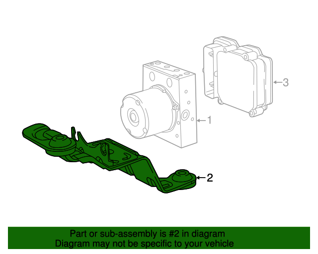 2017-2020 Chrysler Modulator Bracket 68283575AB | TascaParts.com