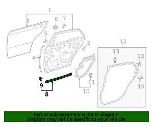 67887-07020 - Lower Weather-Strip 2019-2022 Toyota Avalon | Bam ...