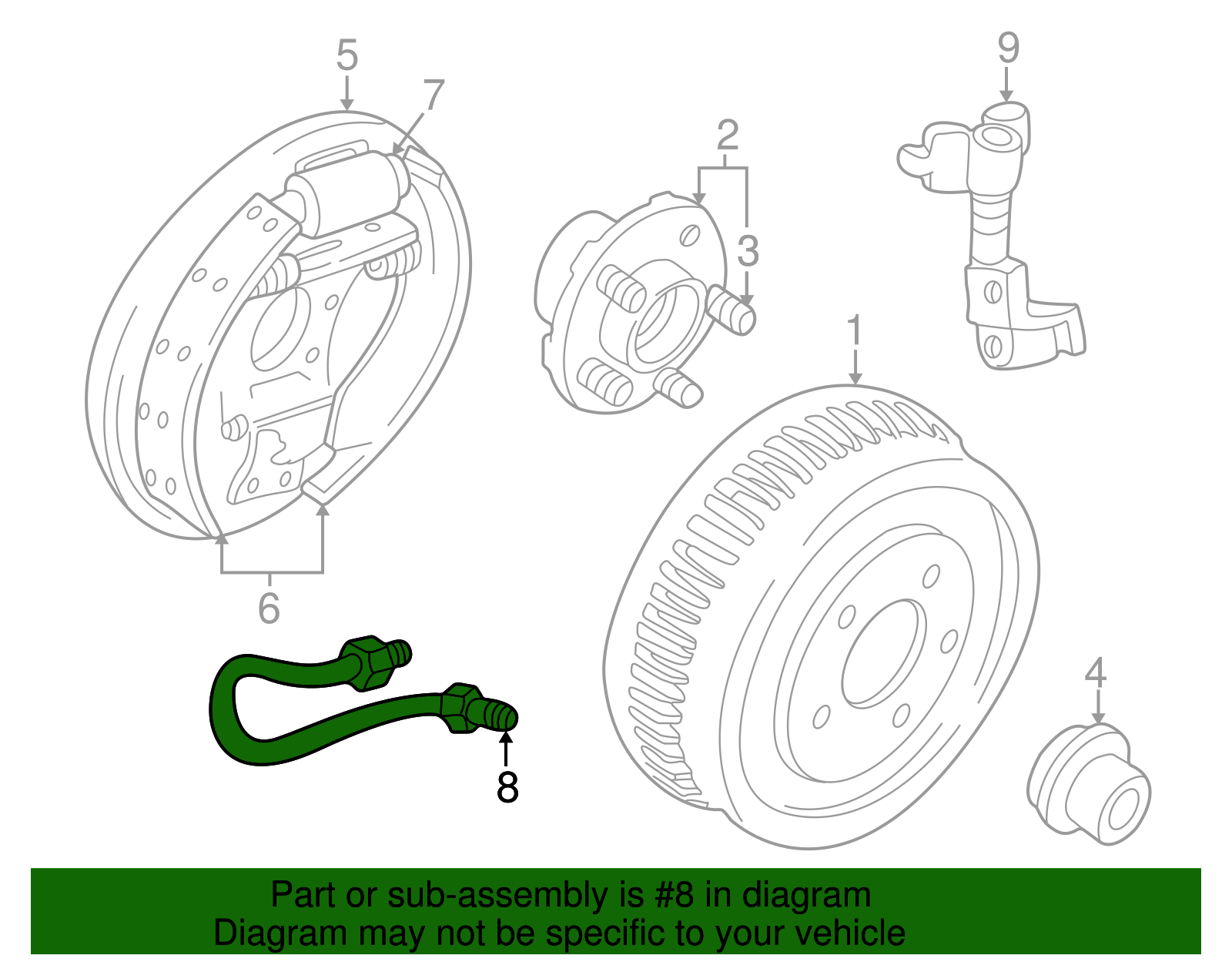 2000-2007 Ford Motorcraft™ Brake Hydraulic Line BRTR-104 | OEM Parts Online