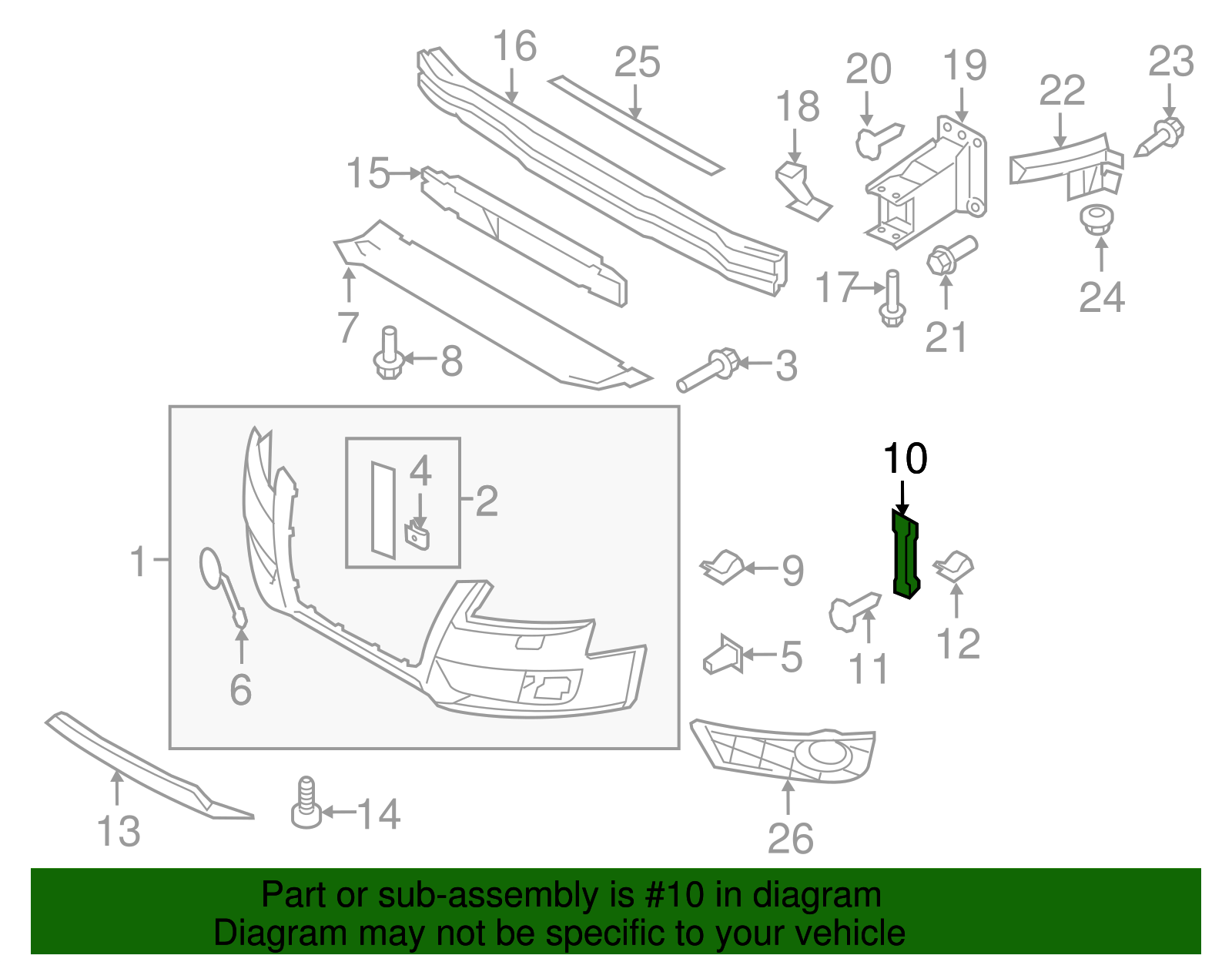 2009-2012 Audi Bumper Cover Reinforcement 8K0-807-899 | Genuine Audi Parts
