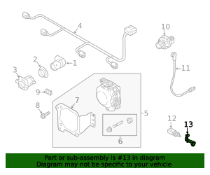 2017-2024 Audi Temp Sensor Bracket 8W0-820-536 | OEM Parts Online