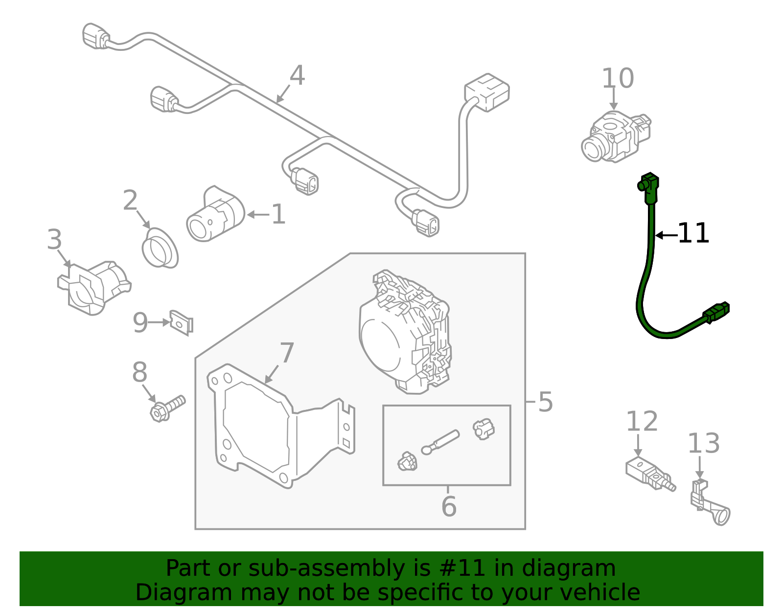 8W0-971-192 - Park Assist Camera Wiring Harness 2017-2024 Audi ...