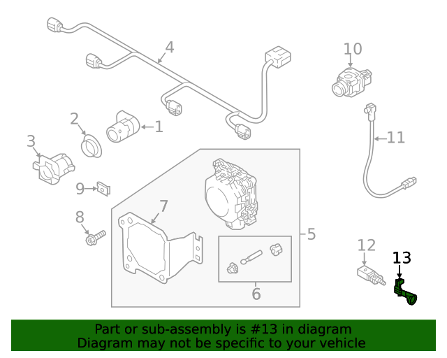 2017-2024 Audi Temp Sensor Bracket 8W0-820-536 | OEM Parts Online