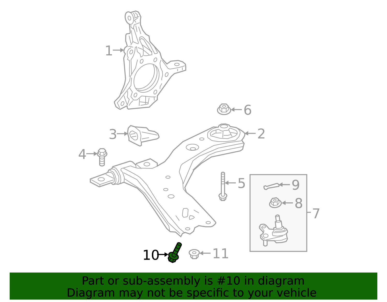 90105-A0390 - 2019-2024 Lexus - Lower Ball Joint Bolt | My L Parts