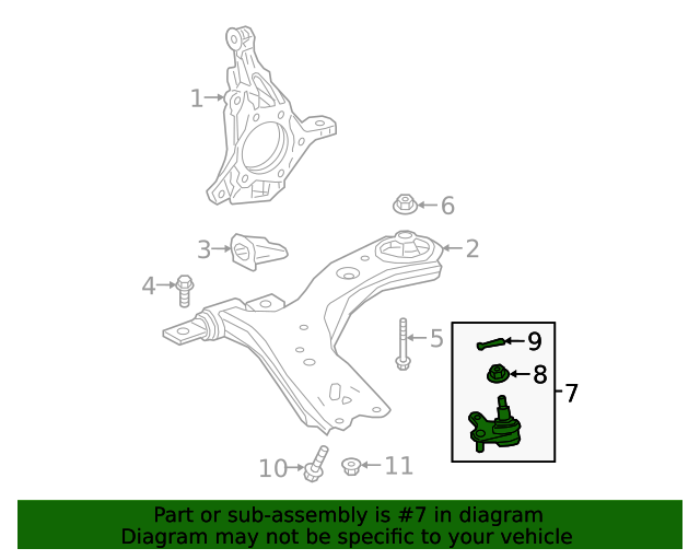 43330-09A30 - Lower Ball Joint 2019-2024 Lexus | Longo Lexus Parts