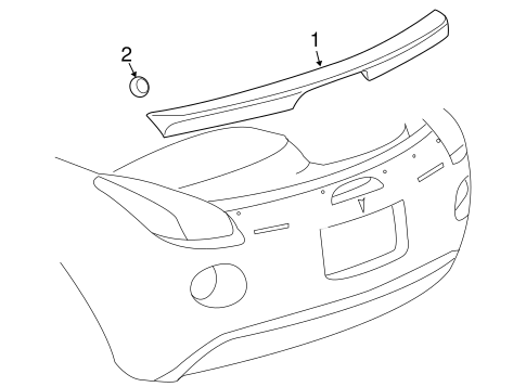 Spoiler for 2008 Pontiac Solstice | OEM Parts Online