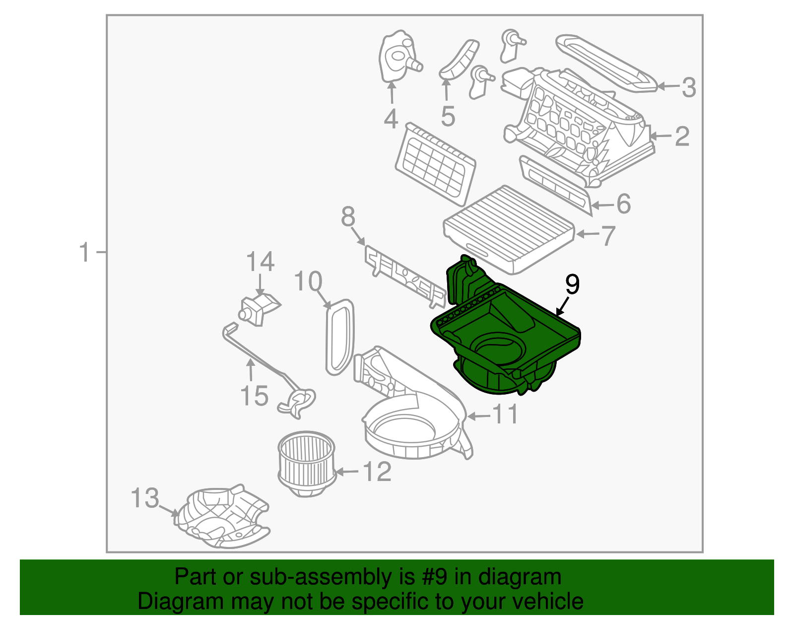 Hyundai - 97111-4D000 - Upper Case - 2007-2008 Hyundai Entourage | OEM ...