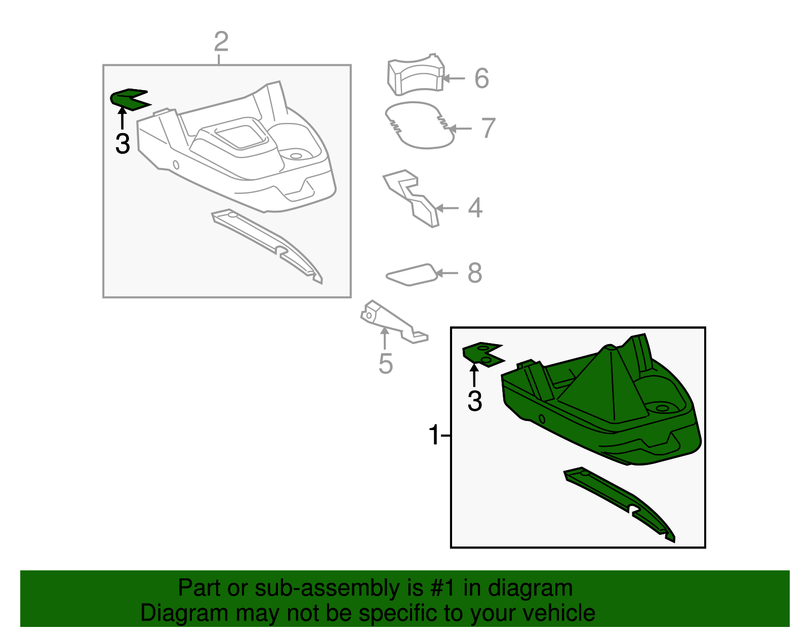 2012-2014 Toyota Tacoma Console 58802-04161-B1 | Toyota Parts Center