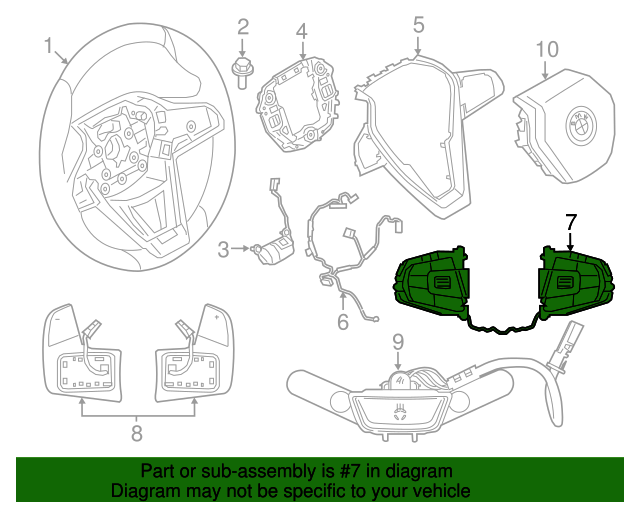 61319327082 - 2017-2022 BMW Combo Switch (61-31-9-327-082) | BMW of ...