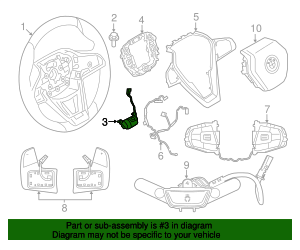 2016-2023 BMW Steering Wheel Damper 32-30-6-877-810 | AutoNationParts.com