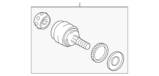 2011-2019 Infiniti Inner Joint Assembly 39711-1MA0A | OEM Parts Online
