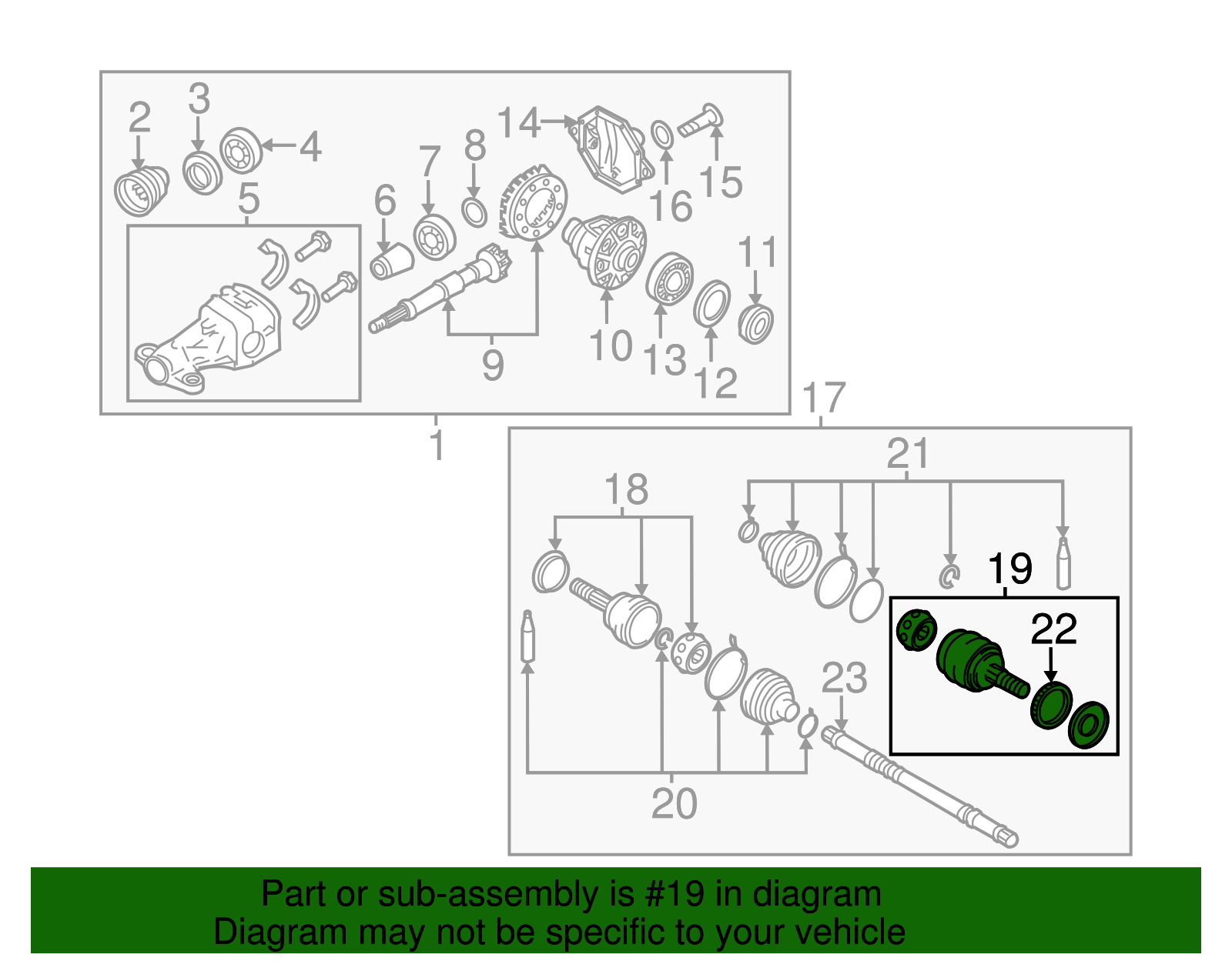 2011-2019 Infiniti Inner Joint Assembly 39711-1MA0A | Faulkner Infiniti ...