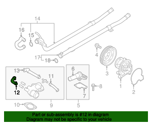 25465-3F300 - Water Outlet Vent 2009-2017 Kia | Kia.Parts Store