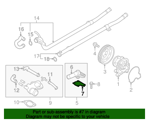 25615-3F301 - Thermostat Housing Gasket 2015-2017 Kia K900 | Kia.Parts ...