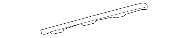 2008-2017 GM Black Passenger Side Roof Panel Joint Rear Finish Molding ...