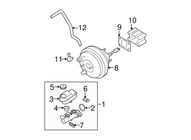 47240-CA020 - Pressure Sensor - 2003-2012 Nissan | Nissan OEM Parts Direct