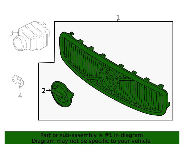32365378 - Grille - 2017-2018 Volvo S90 | Volvo OEM Parts Direct