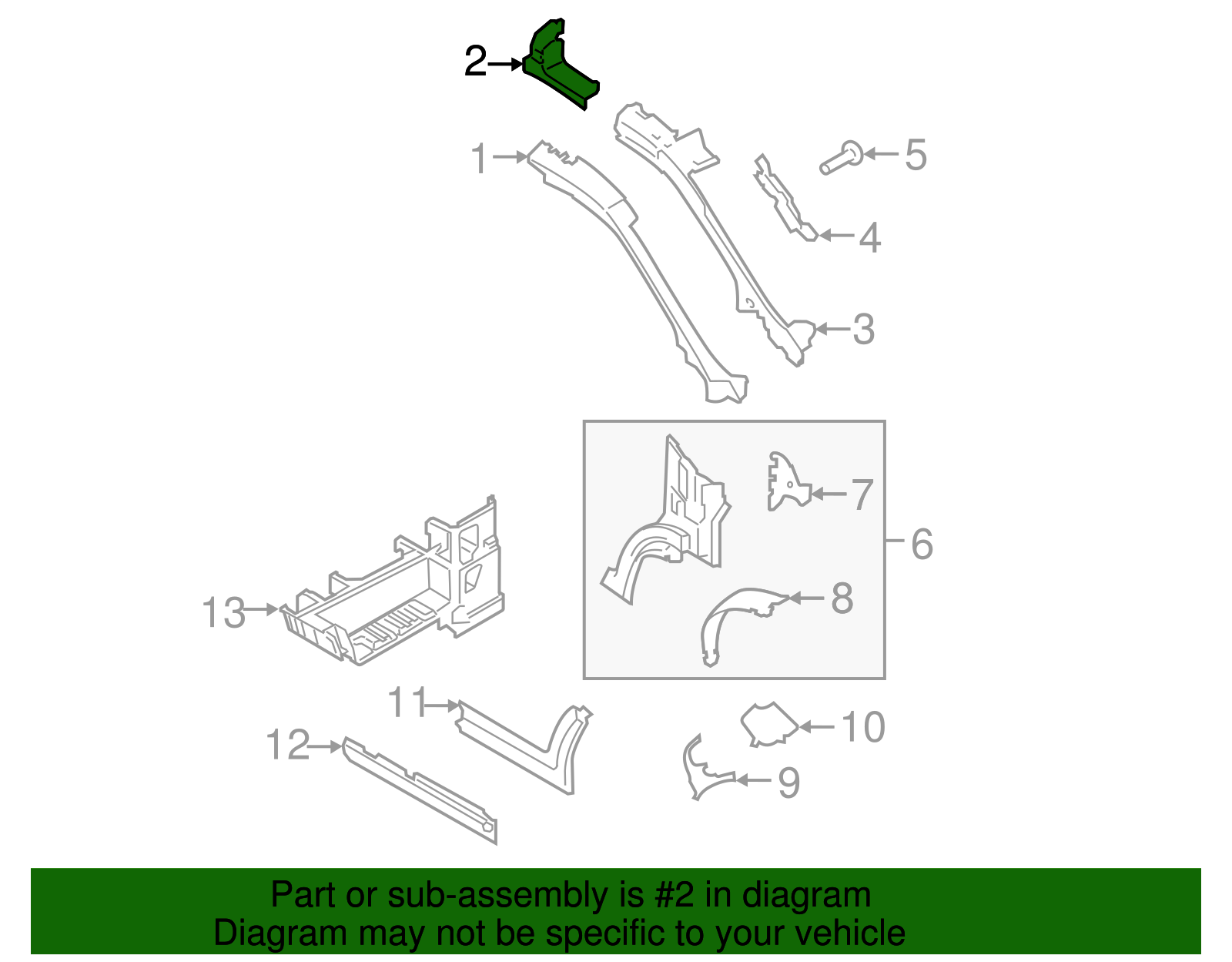 2015-2024 Ford Windshield Pillar Reinforced Reinforcement CK4Z-61025A00 ...