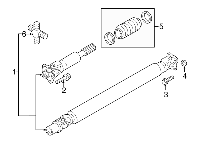 2016-2024 Nissan Universal Joint 37125-EB70A | Nissan Parts Plus
