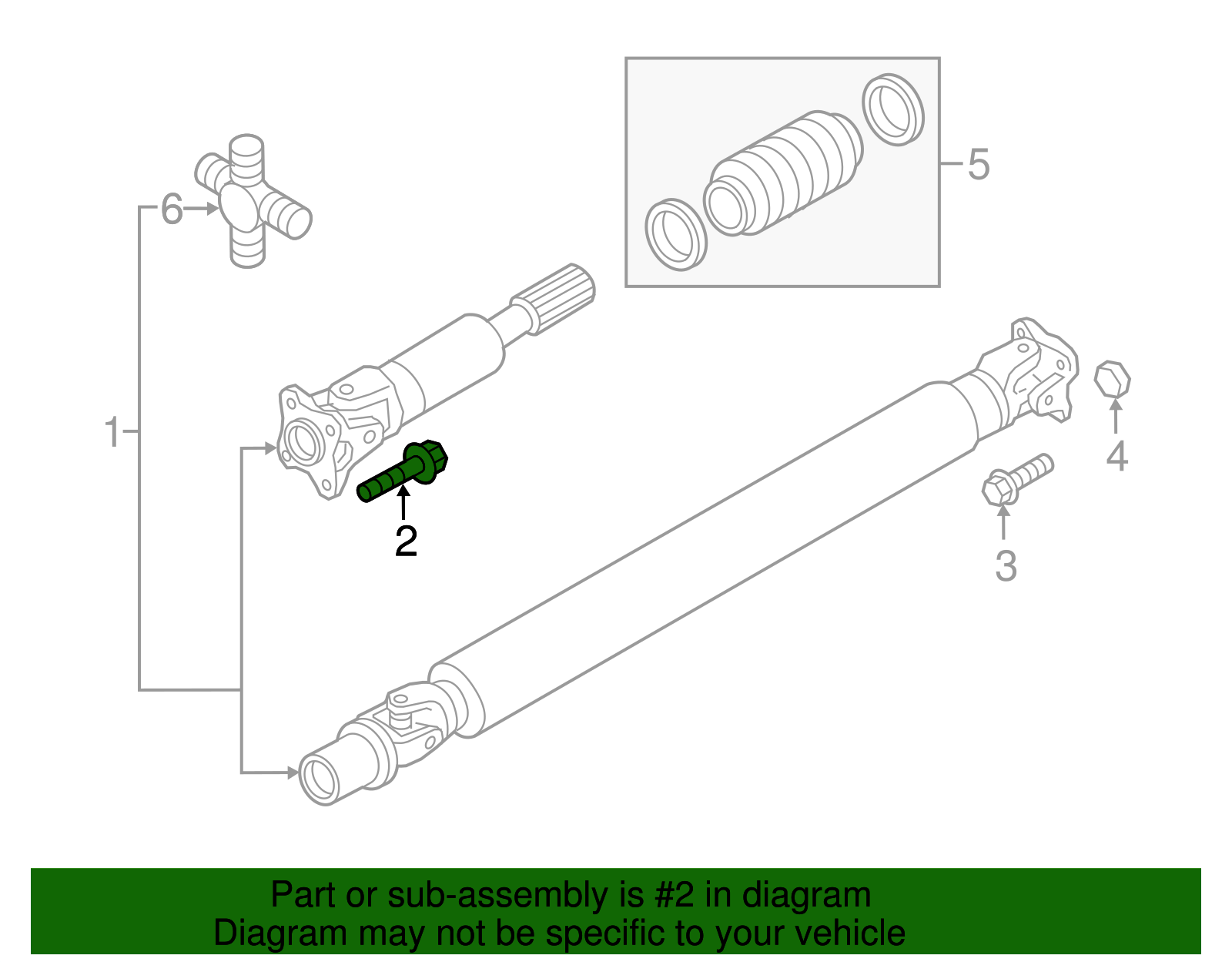 2017-2025 Nissan Drive Shaft Front Bolt 37120-JD01A | Nissan Parts Central