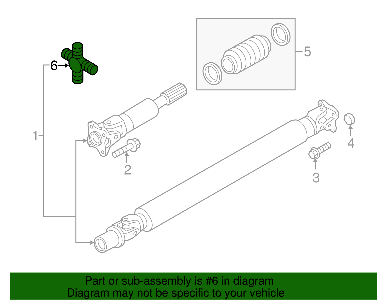 2016-2024 Nissan Universal Joint 37125-EB70A | Bill Kay Nissan Parts