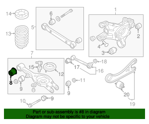 Genuine Bushing for 2011-2017 Hyundai | Part# 55215-3R000 | Hyundai OEM ...