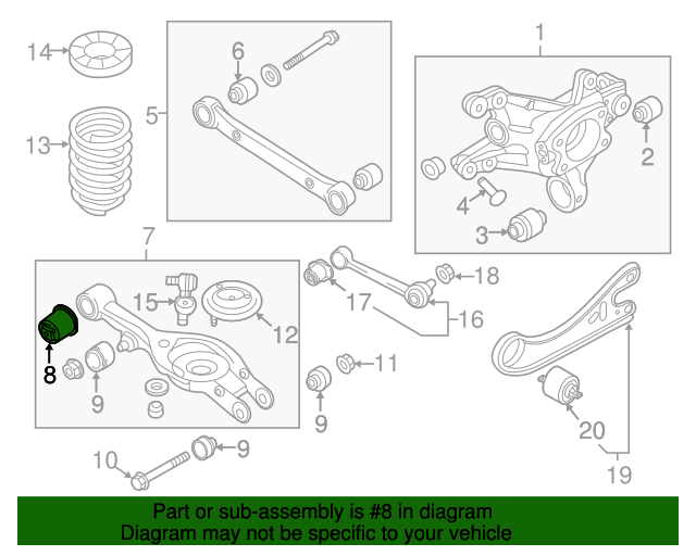 Genuine Bushing for 2011-2017 Hyundai | Part# 55215-3R000 | Hyundai OEM ...