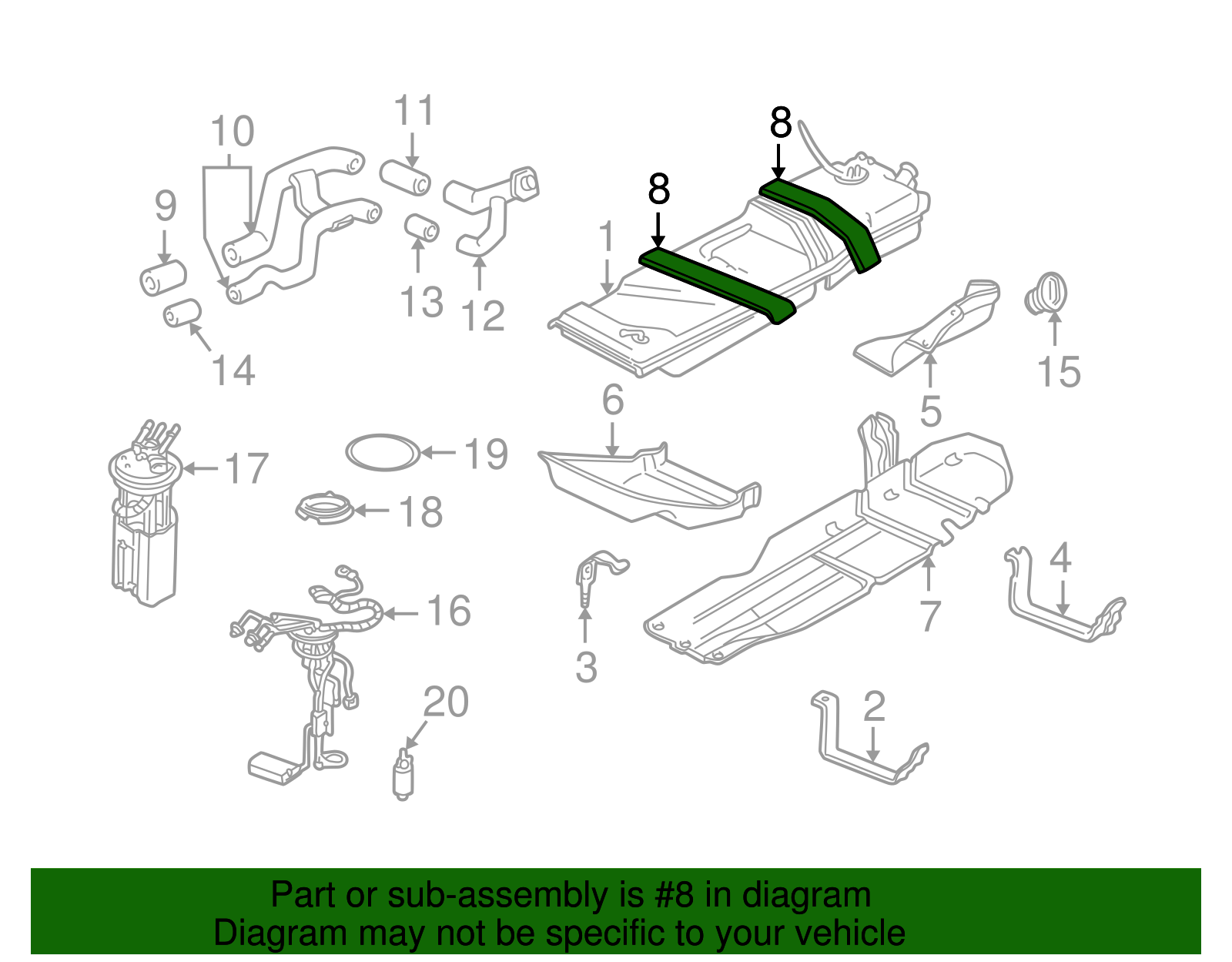 1988-2005 GM Insulator (Replaces Part Number 15705173) 84414692 GM ...