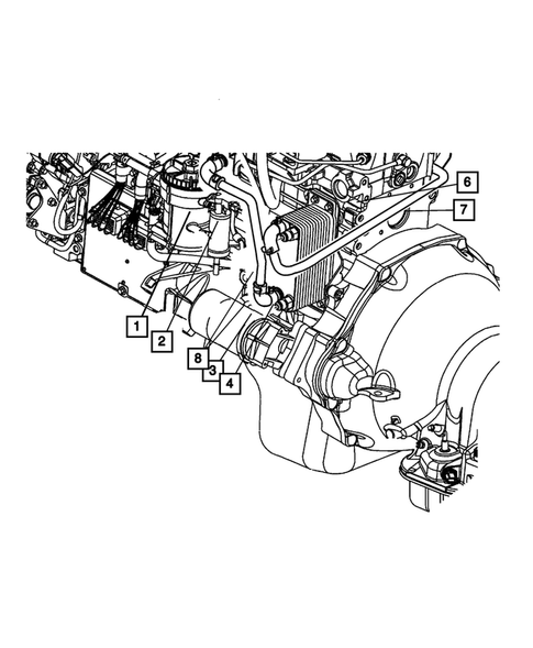 Lines, Transmission Oil Cooler for 2004 Dodge Ram 2500 | Mopar Factory ...