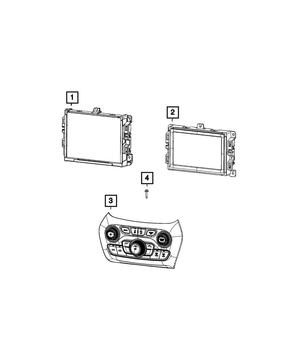 68575704AA - High-Quality Multi Media Radio for 2021-2022 Jeep Cherokee ...