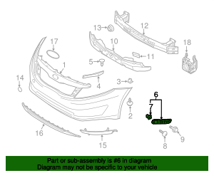 2011-2013 Kia Optima OEM NEW 11-13 Kia Optima Bracket-Front Bumper Side ...