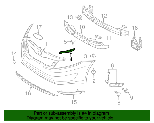 86584-2T000 - Cover Reinforced 2011-2013 Kia Optima | Kia.Parts Store