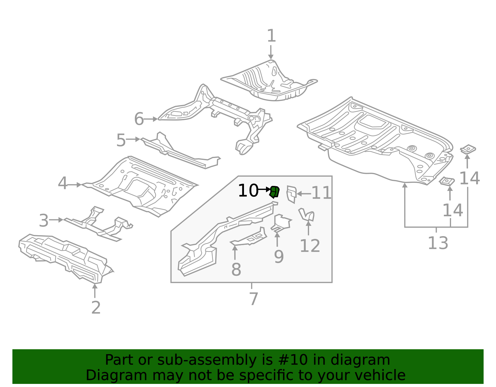 65676-T20-A00ZZ - 2016-2022 Honda - Rail Assembly Gusset | Genuine ...