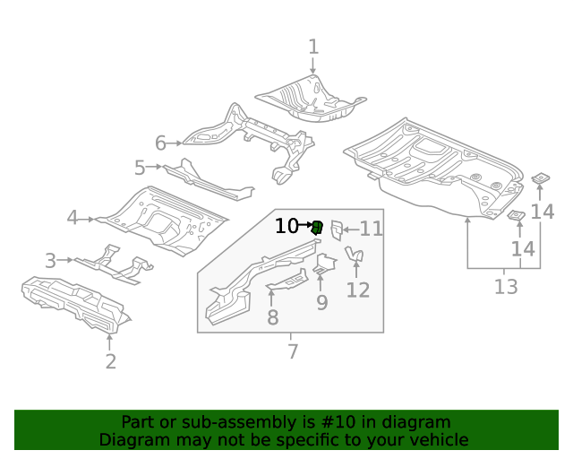 65626-T20-A00ZZ - Rail Assembly Gusset 2016-2022 Honda | Honda Parts Online