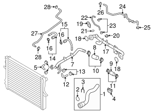 079-121-070-BH - Connector Pipe - 2007-2009 Volkswagen Touareg | VW OEM ...