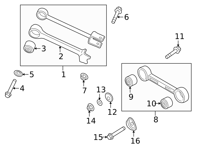 55250-J6000 - Lateral Arm 2019-2020 Kia K900 | Kia.Parts Store