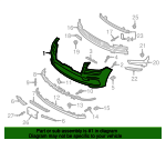 2018-2019 Lincoln Navigator Bumper Cover JL7Z-17D957-DPTM | TascaParts.com