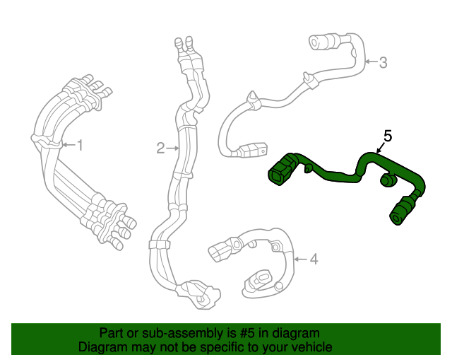 2015-2019 Volkswagen e-Golf Wire Harness 5QE-971-483-C | OEM Parts Online