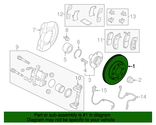 4615A129 - Rotor 2017-2024 Mitsubishi | Mitsubishi Direct Parts