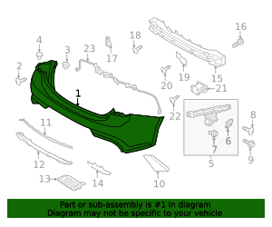 2021 Kia Rio Bumper Cover 86611-H9AA0 | TascaParts.com