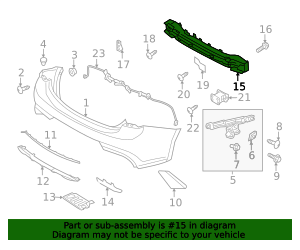 2021 Kia Rio Impact Bar 86631 H9AB0 | TascaParts.com