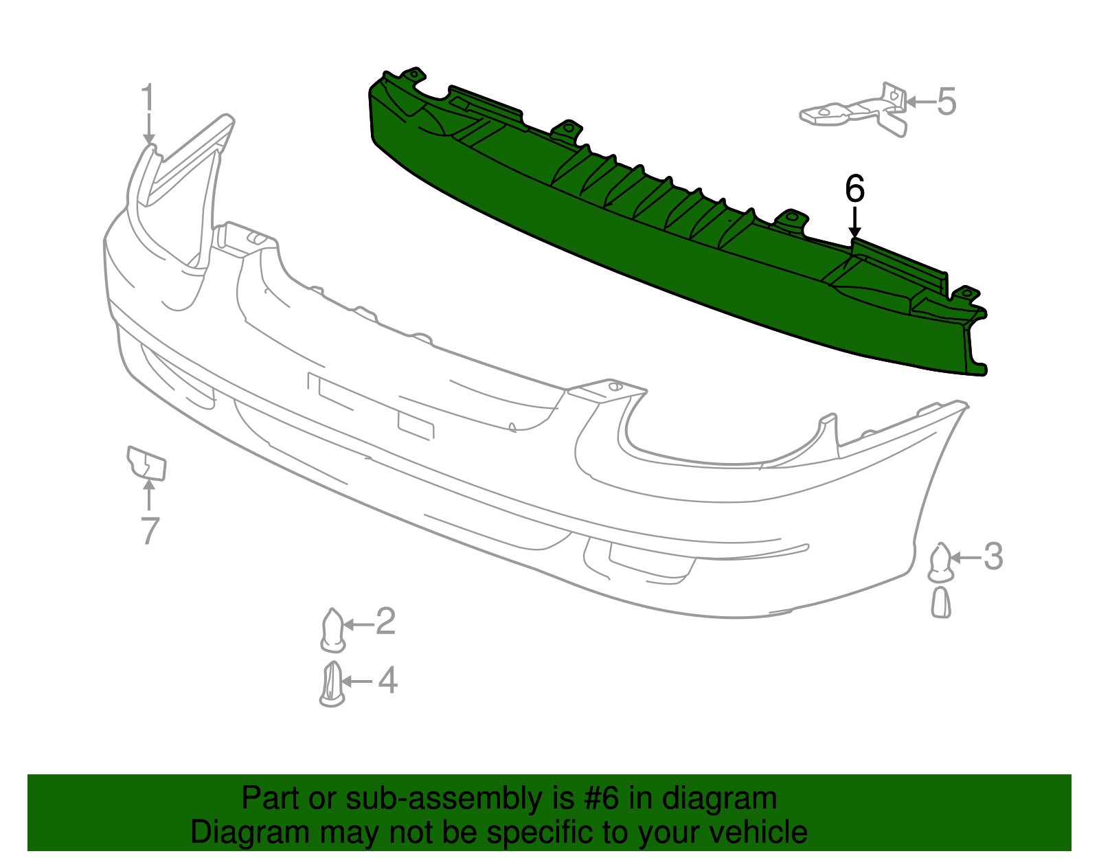 1999-2001 Hyundai Sonata Reinforcement 86530-38000 | Hyundai Wholesale ...
