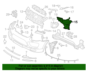 958-505-682-00 - Grille 2011-2014 Porsche Cayenne | AutoNationParts.com