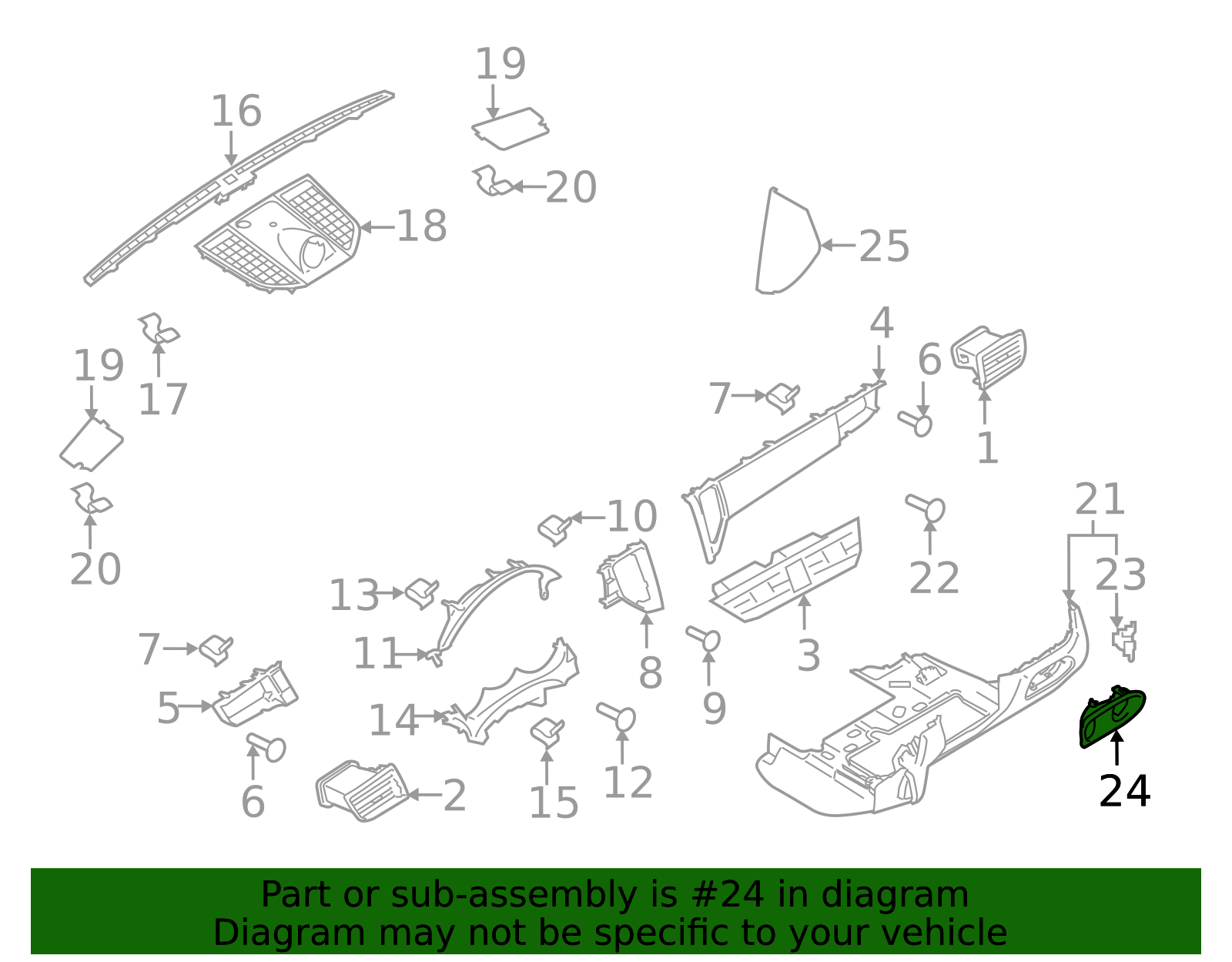 95B-854-397-AC-5Q0 - High-Quality Instrument Panel Bezel for 2019-2024 ...