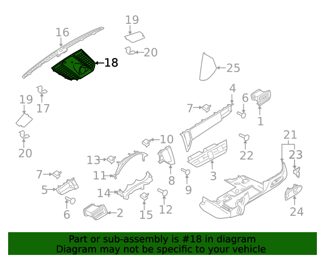 2015-2024 Porsche Macan Center Cover 95B-858-189-B-5Q0 | Sunset Porsche ...
