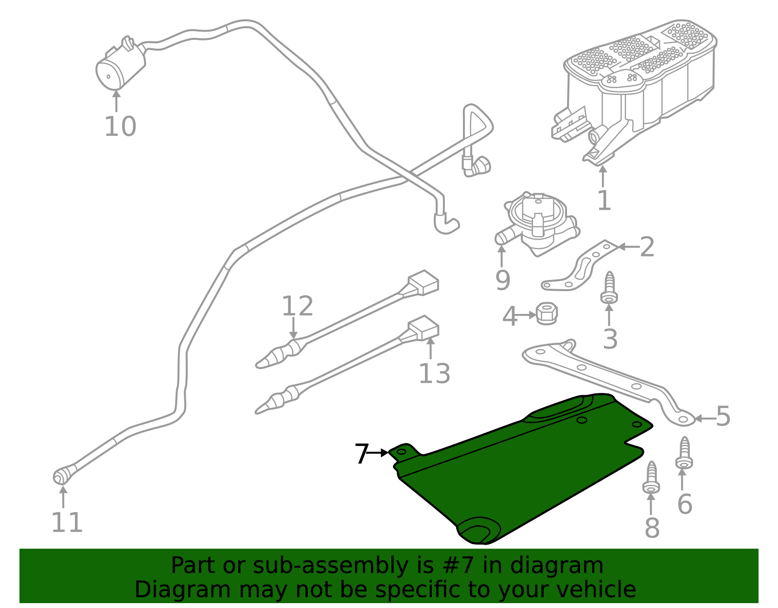 8W0-201-308-AB - High-Quality Vapor Canister Bracket for 2018-2024 Audi | AutoNation Parts