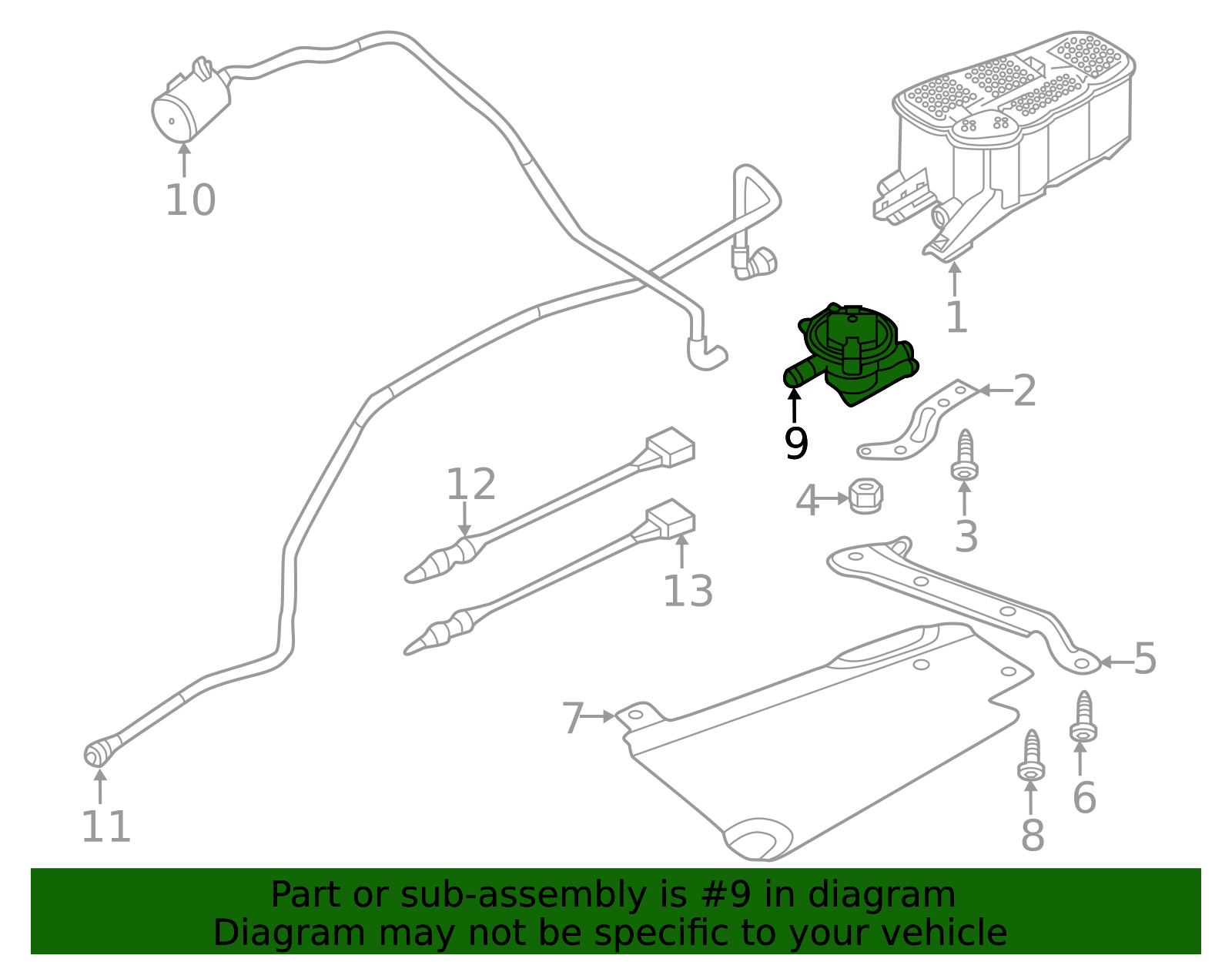 2019-2025 Audi Evaporative Emissions System Leak Detection Assembly 8W0 ...